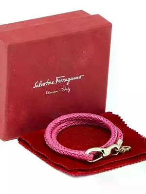 FERRAGAMO Braided-leather Bracelet