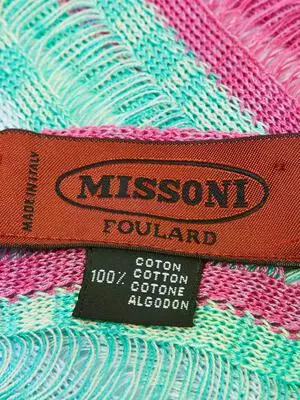 Missoni Cotton Scarf - Blue