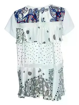 Sacai Mix-print Top