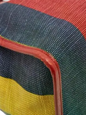 Gucci Striped Canvas Tote Bag