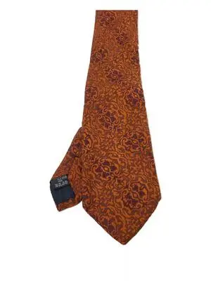 Burberry Silk Necktie - Orange