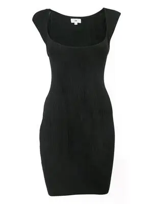 Lpa Square-neck Ribbed Dress