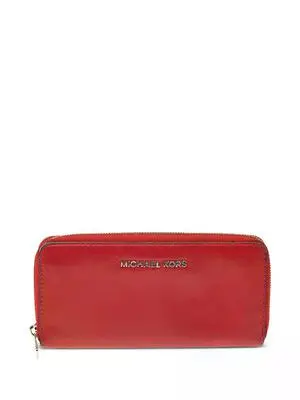 Michael Kors Pre-owned Leather Zip Wallet - Red