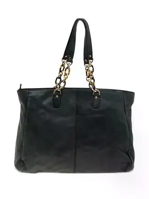 Fendi Chain-detail Leather Tote Bag