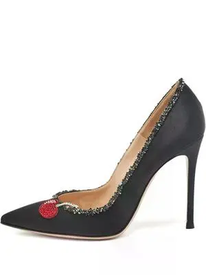 GIANVITO ROSSI 110mm Cherry-embellished Pumps