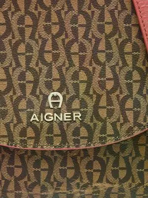 AIGNER Monogram Crossbody Bag