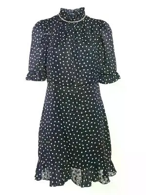 Sandro Polka-dot Ruffle Dress