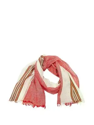 TOD'S Striped Scarf - Red