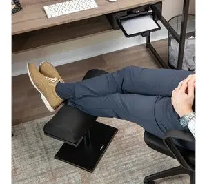 MIND READER Foot Rest, Under Desk, Ergonomic, H Ydraulic Height