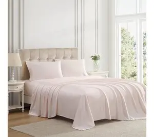 Laura Ashley Satin Bliss Pink King Sheet Set