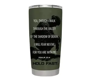 HOLD FAST 20 Oz Stainless Steel Tumbler The Val Ley - Silver