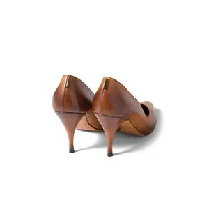 Miu Miu Leather Pumps - Cognac