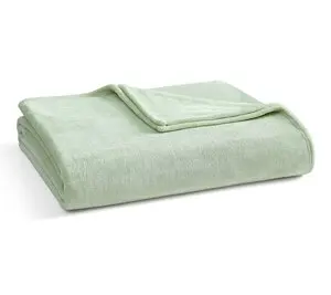 MARTHA STEWART Bedford Green Plush Queen Blanke T - One-color