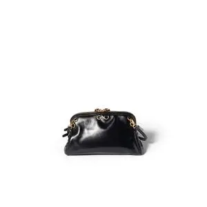 Miu Miu Caprice Leather Clutch - Black