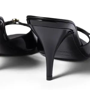 Miu Miu Patent Leather Mules With Buckle