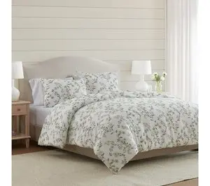 MARTHA STEWART Hazel Beige Cotton King/cal King Comforter Set - One-color