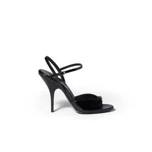 Miu Miu Patent Leather Sandals With Buckles