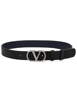 Valentino Garavani Vlogo Signature Belt - Black