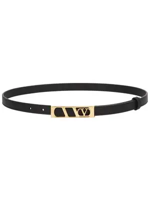 Valentino Garavani Vlogo Signature Belt - Black