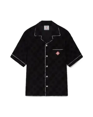 Casablanca Towelling Monogram Short Sleeve Shirt - Multicolor