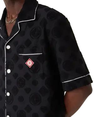 Casablanca Towelling Monogram Short Sleeve Shirt - Multicolor