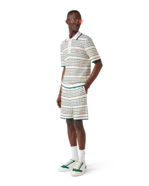 Casablanca Tuck Stitch Shorts - Multicolor