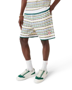 Casablanca Tuck Stitch Shorts - Multicolor