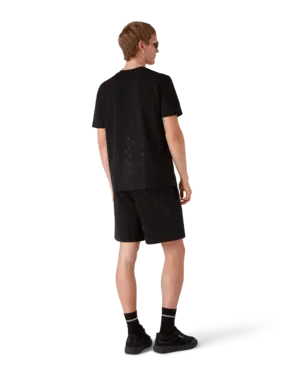 Casablanca Crystal Monogram Logo Short Sleeve T-shirt