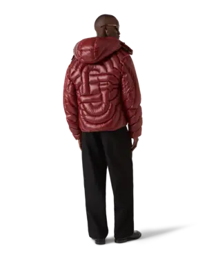 Casablanca Quilted Down Puffer Jacket With Diamond Monogram - Multicolor