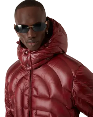 Casablanca Quilted Down Puffer Jacket With Diamond Monogram - Multicolor