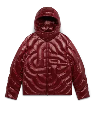 Casablanca Quilted Down Puffer Jacket With Diamond Monogram - Multicolor