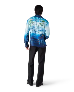 Casablanca Lost Atlantis Long Sleeve Silk Shirt - Multicolor