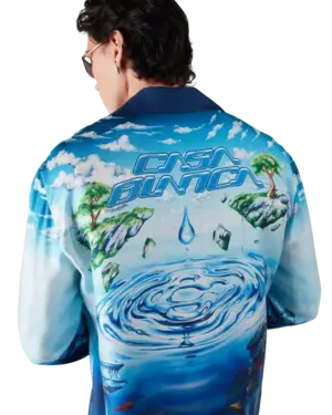 Casablanca Lost Atlantis Long Sleeve Silk Shirt - Multicolor
