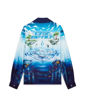 Casablanca Lost Atlantis Long Sleeve Silk Shirt - Multicolor