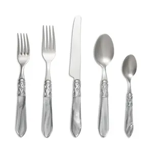 VIETRI Aladdin Brilliant 5-piece Place Setting - Light Gray