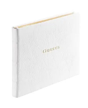 GRAPHIC IMAGE Leather Guestbook