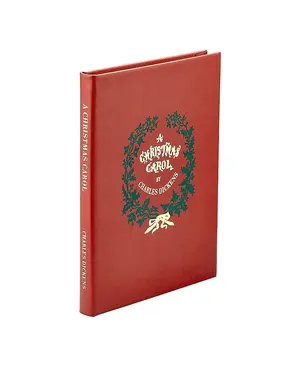 GRAPHIC IMAGE A Christmas Carol Classic Heirloom Leather Bound Book - Red