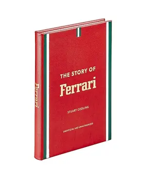 GRAPHIC IMAGE The Story Of Ferrari Leather Bound Book - Red