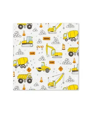 JOLLITY & CO Under Construction Large Paper Napkins, Set Of 16 - Multicolor