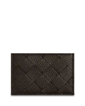 Bottega Veneta Intrecciato Credit Card Case - Zinc