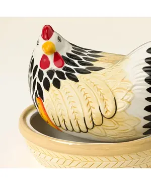 UNCOMMON GOODS Mother Hen Ceramic Storage Jar