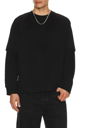 Helmut Lang Double Layer Waffle T-shirt - Black