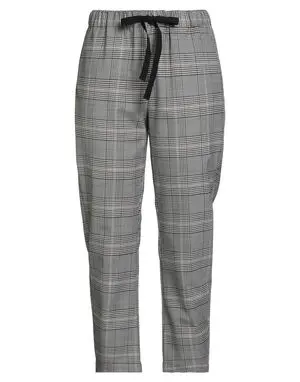 SEMICOUTURE Flannel Glen Plaid Tapered Pants - Black