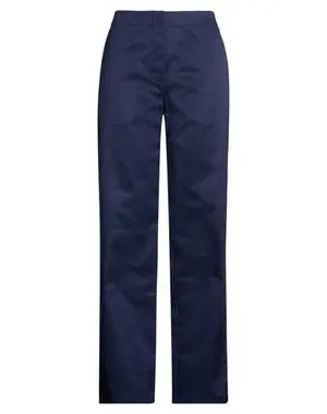 Emporio Armani Cotton Gabardine Straight-leg Pants - Blue