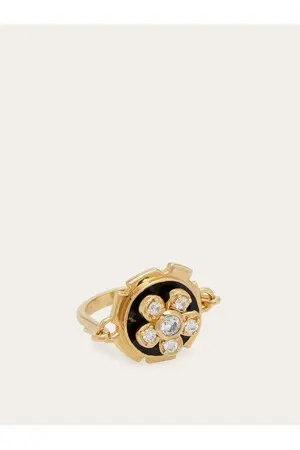 FERRAGAMO Flower Ring 56mm - Black