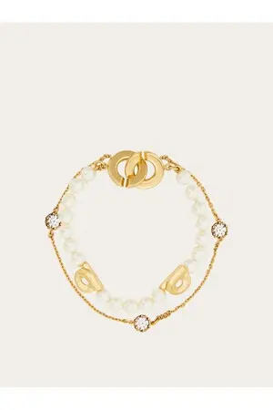 FERRAGAMO Double Strand Bracelet - Gold