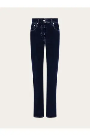Ferragamo Contrast Stitching Pants For Women
