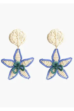 Yumi Kim Coastal Star Dangle Earrings - Blue
