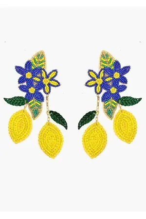 YUMI KIM Lemon Petal Statement Drop Earrings
