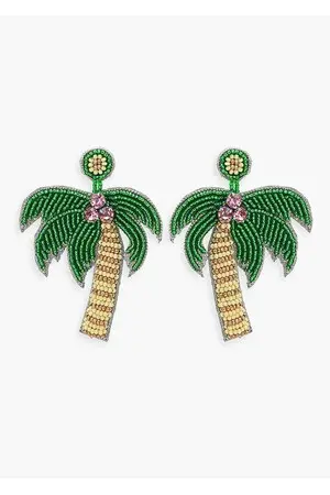 Yumi Kim Palm Beaded Earrings - Green